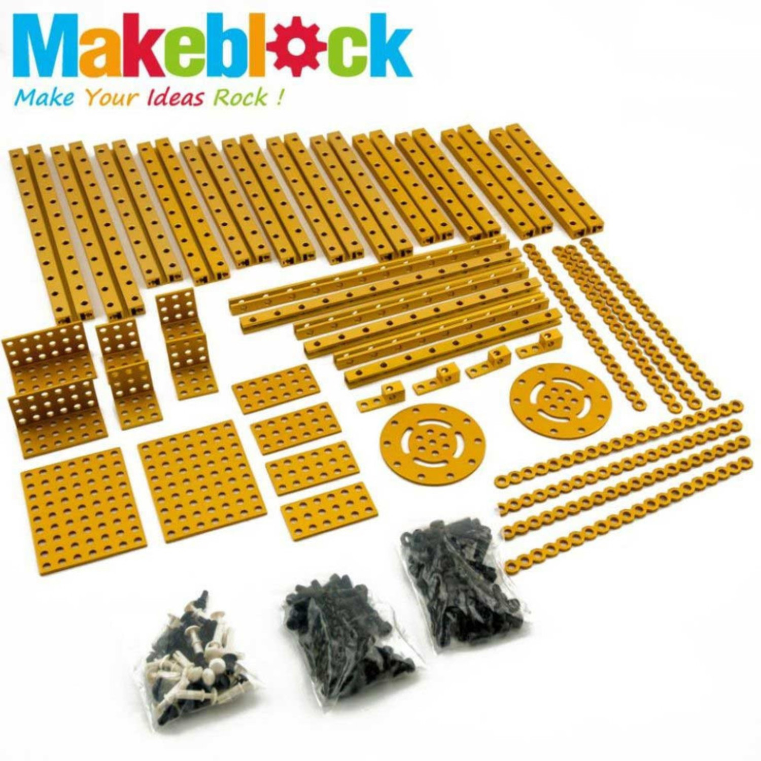 Makeblock Structure Extension Kit - Gold Australia - Little Bird