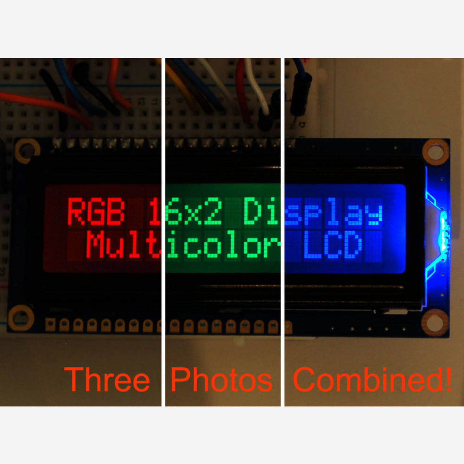 RGB backlight negative LCD 16x2 + extras [RGB on black] Australia ...