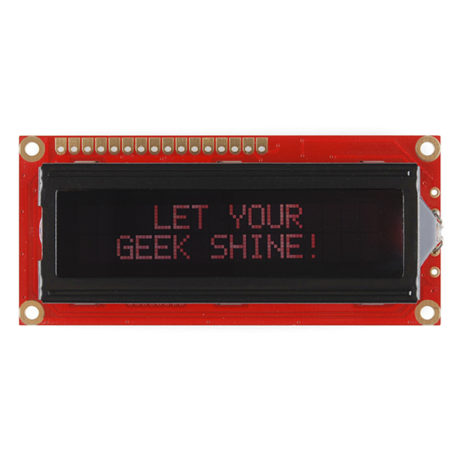 Sparkfun Serial Enabled 16x2 Lcd Red On Black 33v Australia Little