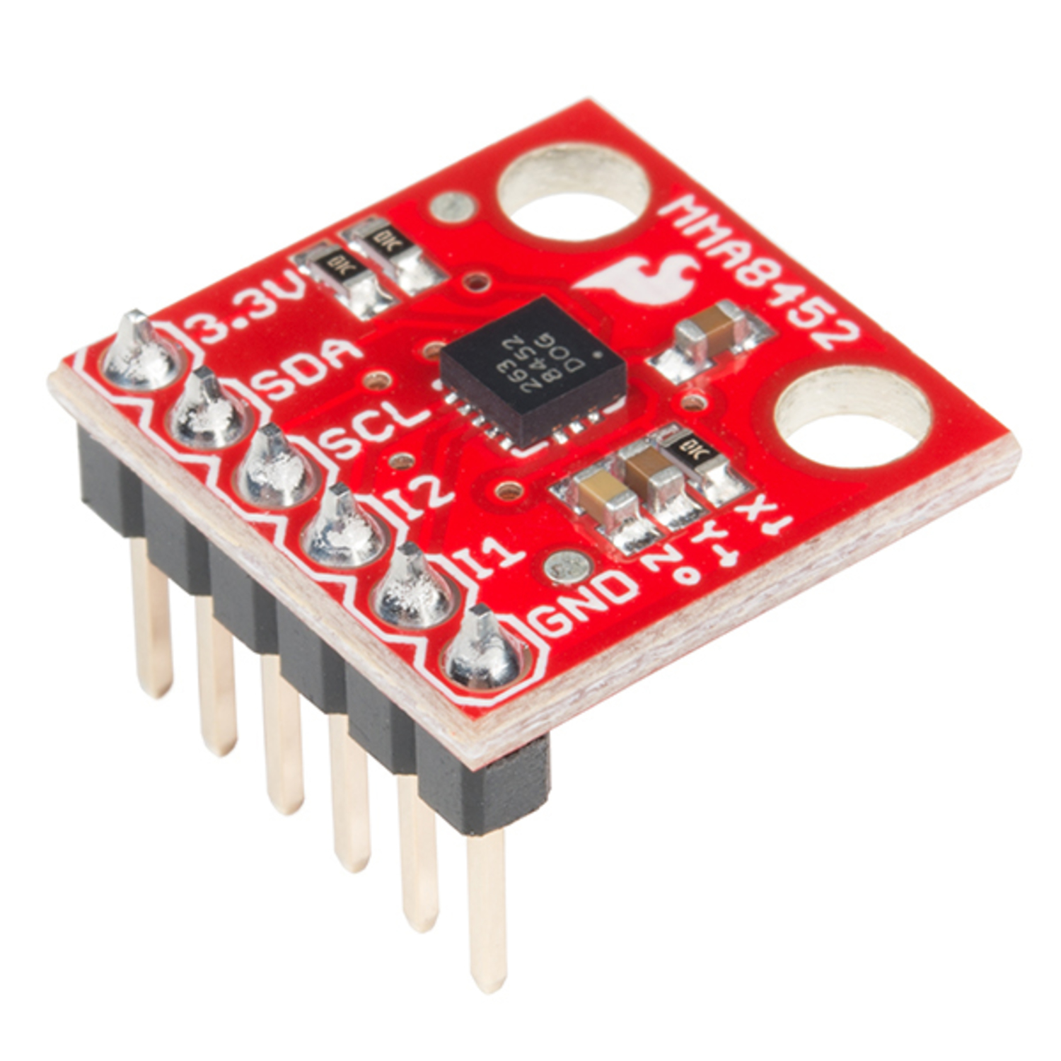Sparkfun Triple Axis Accelerometer Breakout Mma8452q With Headers Australia Little Bird